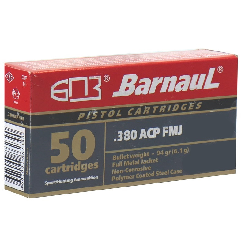 Wolf 380 Auto Ammunition Polyformance 94 Grain Full Metal Jacket CASE ...