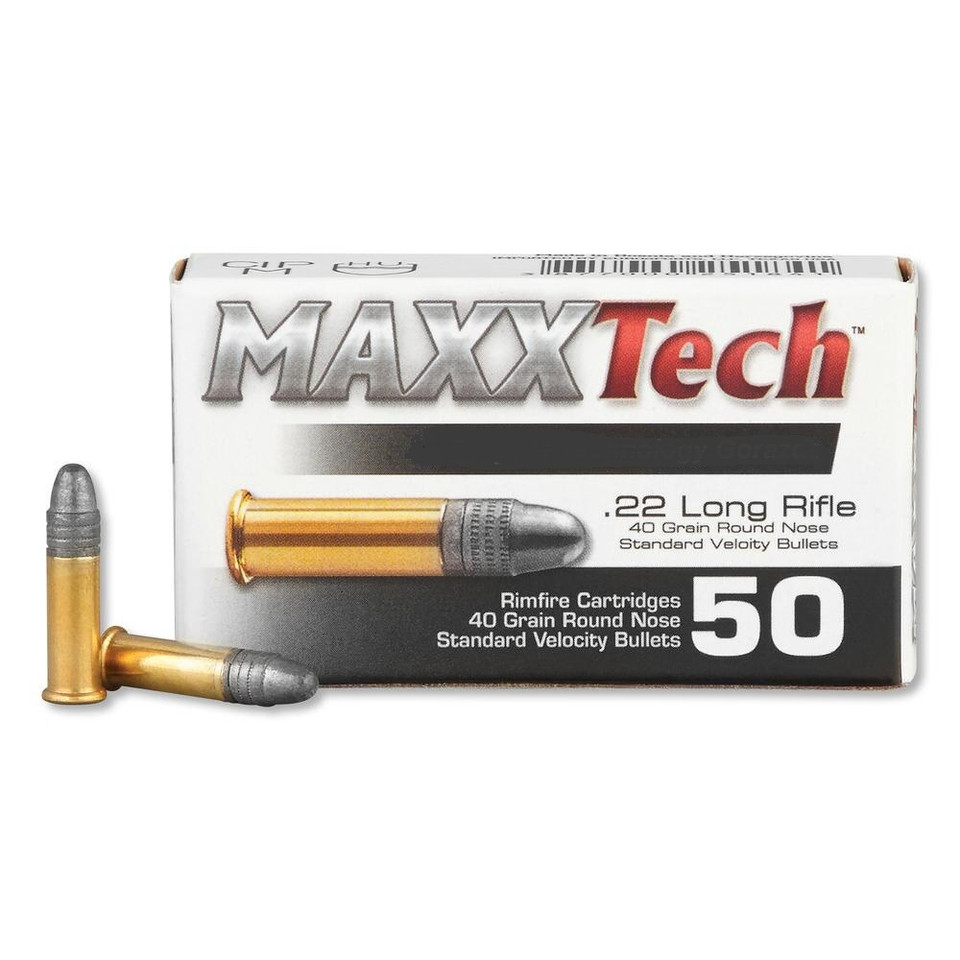 Winchester 22 Long Rifle Ammunition USA22LR 40 Grain Lead Round Nose 50 ...