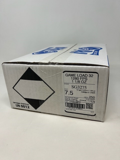 Rio 12 Gauge Ammunition 2-3/4" 1-1/8oz #6 1280FPS CASE 250 rounds