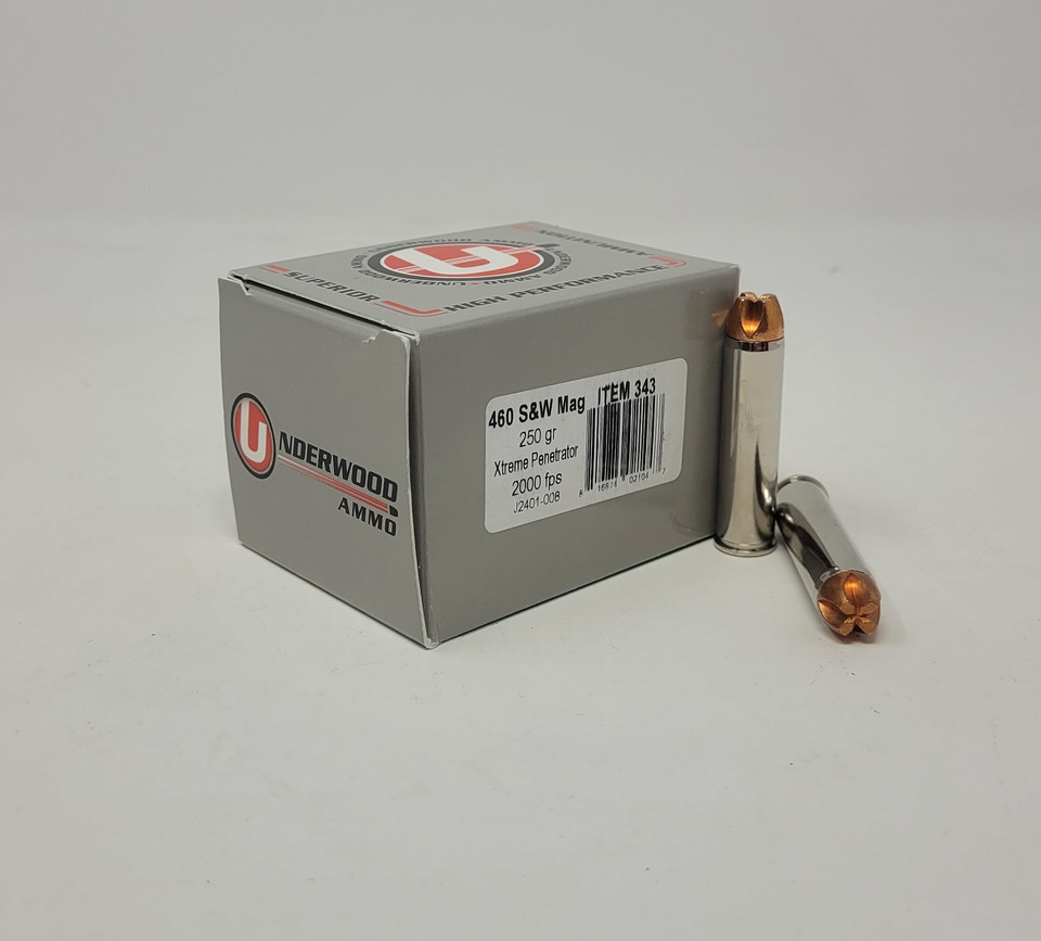 Precision One 460 S&W Magnum Ammunition 240 Grain Jacketed Hollow Point ...