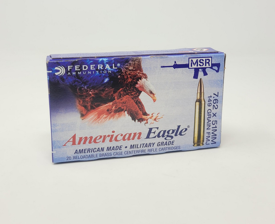 Saltech 7.62x51mm Ball M80 Ammunition 150 Grain Full Metal Jacket Boat ...