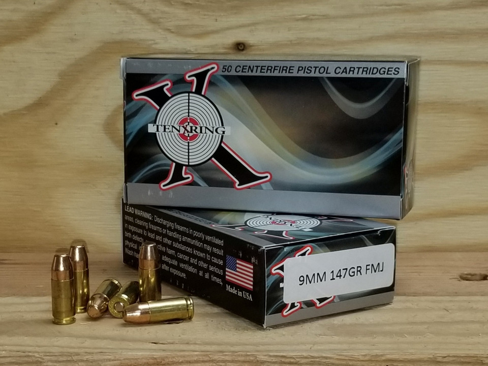 Winchester 9mm Ammunition Q4468 147 Grain Full Metal Jacket ...