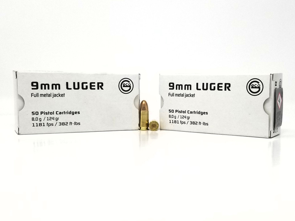 Federal 9mm Ammunition American Eagle AE9AP 124 Grain Full Metal Jacket ...