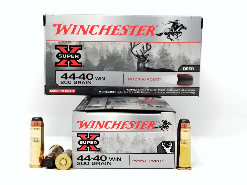 Winchester 44-40 Win Ammunition Super-X X4440 200 Grain Power-Point 50 ...