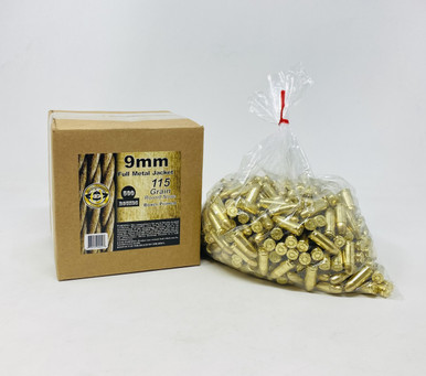 American Cowboy 9mm Luger Ammunition ACA9MM115 115 Grain Full Metal ...
