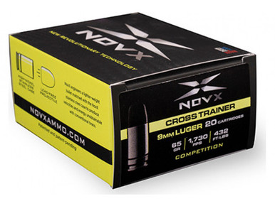 NovX Cross Trainer 9mm Luger Ammunition NOVX9CTCSS-20 65 Grain Copper ...