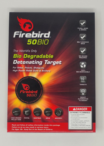 Firebird Targets FT50BIO 50mm Biodegradable Round Adhesive Exploding ...