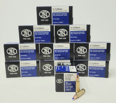FN 5.7mmx28mm Ammunition SS197SR 40 Grain V-Max PACK 500 Rounds