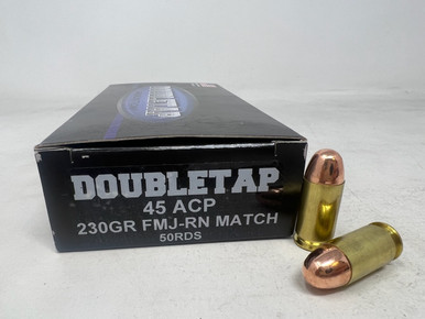 DoubleTap 45 ACP Ammunition 45A230T50 230 Grain Full Metal Jacket Round ...