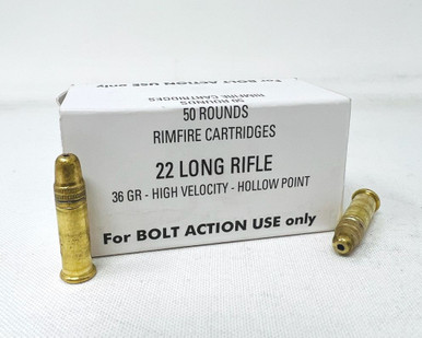 Armscor 22 LR Ammunition ARM50349 36 Grain Hollow Point Bolt Action ...