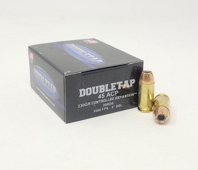 DoubleTap 45 Auto Ammunition 45A230CE 230 Grain Controlled Expansion ...