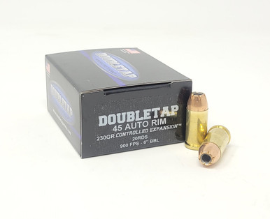 DoubleTap 45 Auto RIM Ammunition DT45AR230CE20 230 Grain Controlled ...