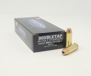 DoubleTap 45 Colt Ammunition DT45CLT185BD20 185 Grain Bonded Defense ...