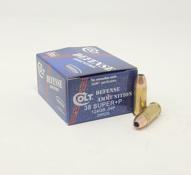 DoubleTap 38 Super +P Ammunition Colt Defense 38SU124CT 124 Grain ...