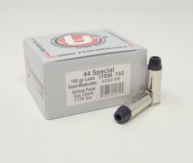 Underwood 44 Special Ammunition UW742 190 Grain Cherry Coated Semi ...