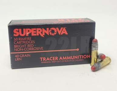 Supernova 22 LR Ammunition PMSN22LRR 40 Grain Red Tracer Round Nose 50 ...