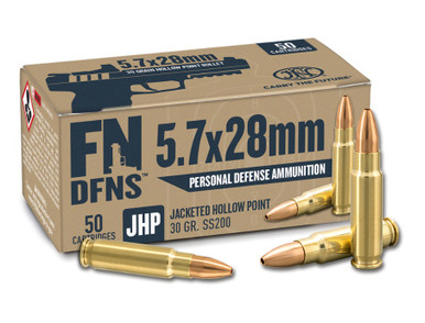 FN 5.7X28mm Ammunition Personal Defense FNSS200 30 Grain Jacketed ...