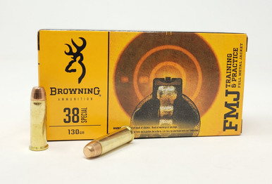 Browning 38 Special Ammunition Training & Practice B191800382 130 Grain ...