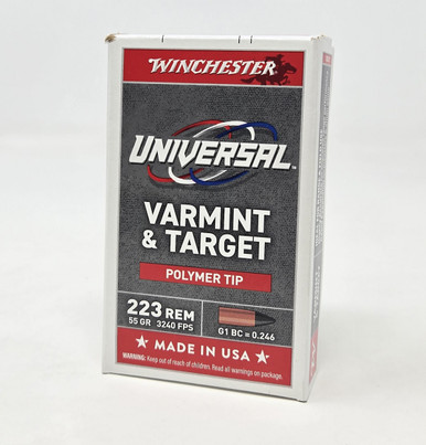 Winchester 223 Rem Ammunition Varmint & Target U223PT55 55 Grain ...