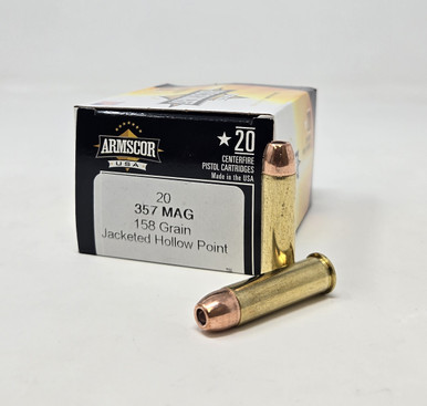 Armscor 357 Mag Ammunition FAC357-4N 158 Grain Jacketed Hollow Point 20 ...