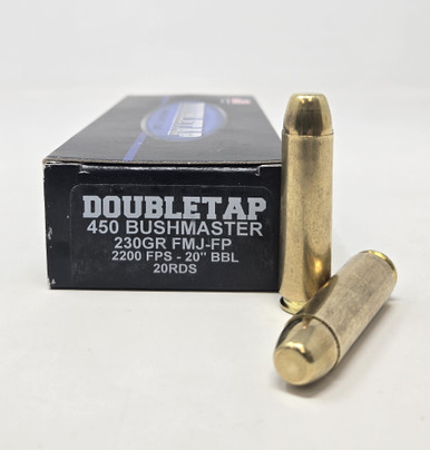 DoubleTap 450 Bushmaster Ammunition 450B230FP 230 Grain Full Metal ...