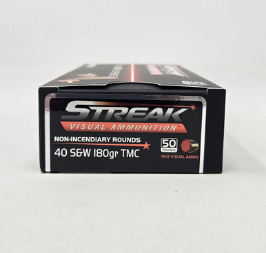 Ammo Inc 40 S&W Ammunition Red Streak Visual AI40180TMCSTRKRED50 180 ...