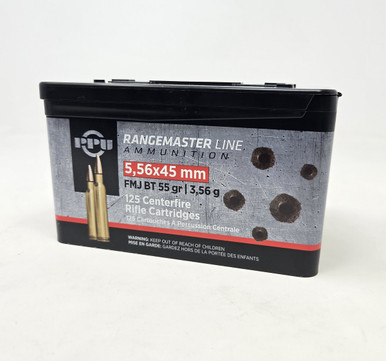Prvi PPU 5.56x45mm NATO Ammunition Rangemaster PPRM5561P 55 Grain Full ...