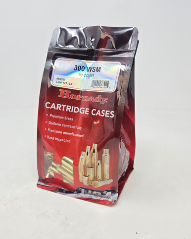 Hornady 300 WSM Unprimed Reloading Brass Casings H86701 50 Pieces