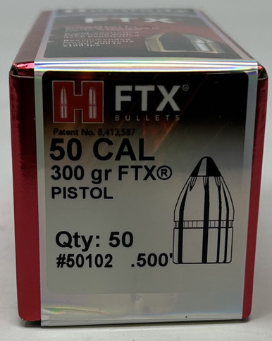 Hornady 50 Cal (.500 Dia) Reloading Bullets For 500 S&W H50102 300 ...