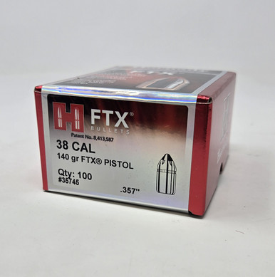 Hornady 38 Cal (.357 Dia) Reloading Bullets For 357 Mag H35745 140 ...