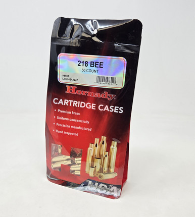 Hornady 218 Bee Unprimed Reloading Brass Casings H8601 50 Pieces