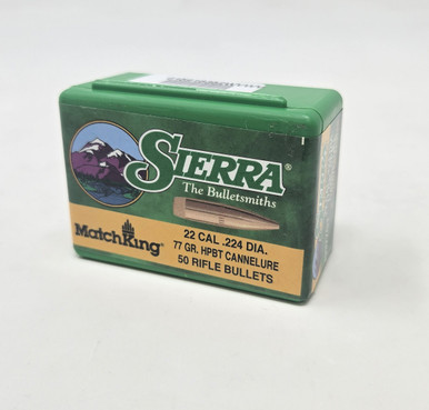 Sierra 22 Cal/5.56mm (.224 Dia) Reloading Bullets Matchking SRAA9377GT ...