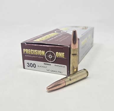 Precision One 300 AAC Blackout Ammunition *REMAN* PONE202 147 Grain ...