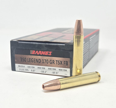 Barnes 350 Legend Ammunition Vor-TX Copper B32086 170 Grain TSX FN ...
