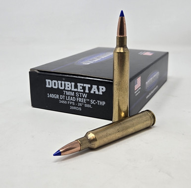 DoubleTap 7mm STW Ammunition Lead Free 7STW140X 140 Grain Solid Copper ...