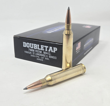 DoubleTap 7mm Rem Mag Ammunition Longrange Bonded 7M150LR 150 Grain ...