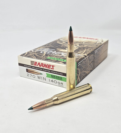 Barnes 270 Win Ammunition Harvest Collection BB32399 140 Grain Sierra ...