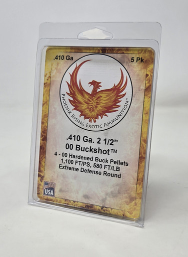 Phoenix Rising 410 Bore Ammunition Extreme Defense PR410BUCK 2-1/2" 00 ...