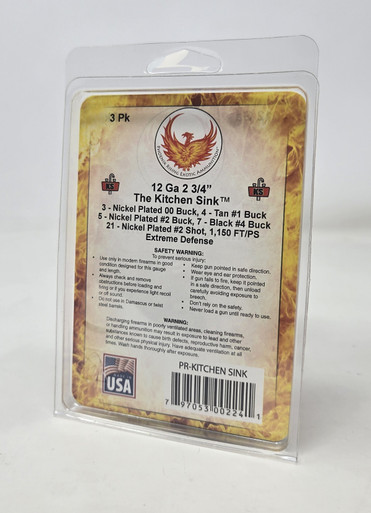 Phoenix Rising 12 Gauge Ammunition Extreme Defense PR12KS 2-3/4 ...