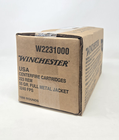 Winchester 223 Rem Ammunition W2231000 55 Grain Full Metal Jacket BULK ...