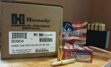 Hornady 308 Win American Whitetail H80904 165 gr InterLock 20 per box