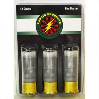 Exotic 12 Gauge Ammunition 00007 2-3/4" Hog Buster 3 rounds