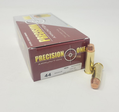 Precision One 44 Magnum Ammunition 240 Grain Full Metal Jacket CASE 500 ...
