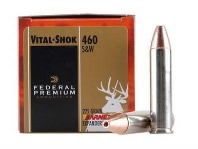 Federal 460 S&W Magnum Ammunition Premium Vital-Shok P460XB1 275 Grain ...