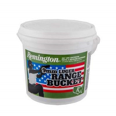 Remington 9mm Ammunition Range Bucket L9MM3BC 115 Grain Full Metal ...