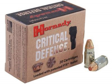 Hornady 357 Sig Ammunition Critical Defense H91300 115 Grain FTX 20 rounds
