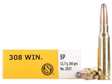 Sellier & Bellot Ammunition 308 Winchester 180 Grain Semi-Jacketed Soft ...