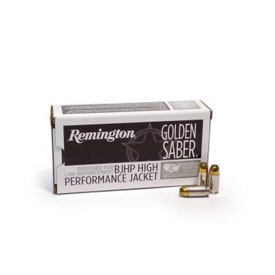 Remington 9mm Ammunition Golden Saber GS9MMBB 124 Grain Jacketed Hollow ...