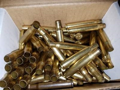 30-06 Springfield Once Fired Nickel Plated Brass Casings Raw Not Washed ...