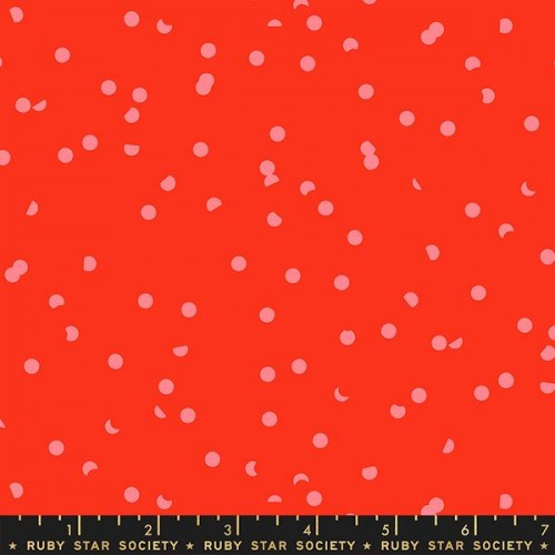 Ruby Star Society Hole Punch Dot in Ruby - per 10cm - Sew & Co